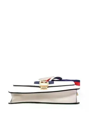 Gucci Sylvie Leather Small Shoulder Bag - White