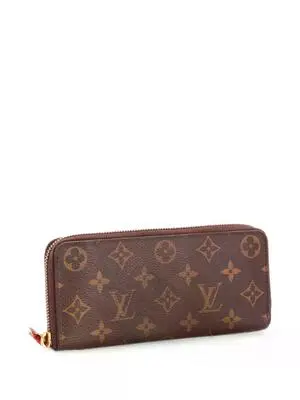 LOUIS VUITTON Clemence Wallet Monogram Canvas Small Wallets - Brown