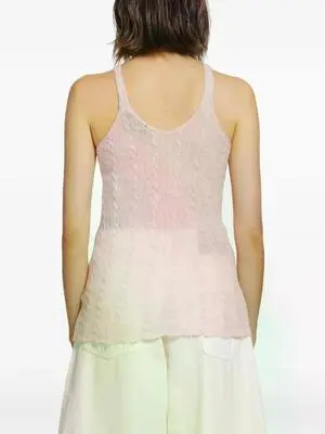 HAIKURE Lois Cable-knit Semi-sheer Tank Top