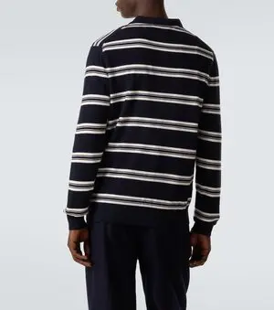 Arch4 Mr Swansea Striped Cashmere Polo Sweater