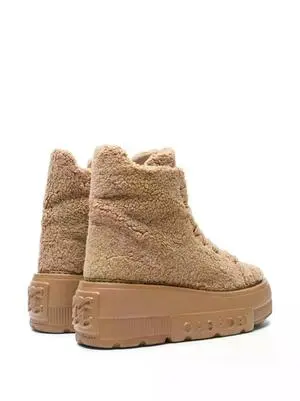 Casadei Faux-fur High-top Sneakers