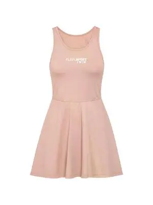 PLEIN SPORT Logo-print Racerback Mini Dress - Pink