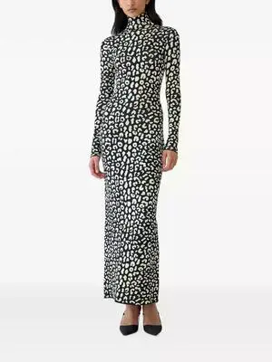 Carolina Herrera Leopard-patterned Jacquard Maxi Dress