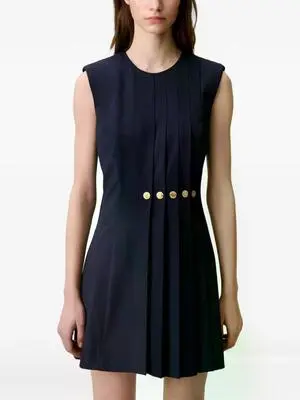 Claudie Pierlot Pleated Button-detail Dress