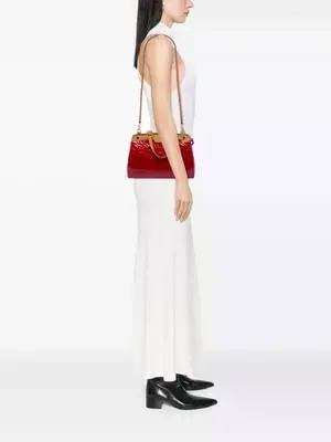 LOUIS VUITTON 2008 Monogram Vernis Brea Pm Satchel - Red