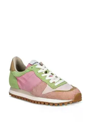 Novesta Marathon Trail Suede-panelled Sneakers - Pink
