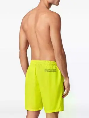 PLEIN SPORT Logo-patch Drawstring Swimming Shorts