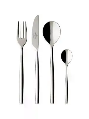 VILLEROY & BOCH Metrochic Cutlery Logo-print Set - Silver