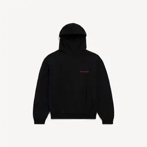 Balenciaga Back Gradient High Collar Hoodie - Black