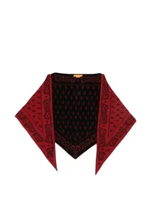 Guest In Residence Cashmere Scarf "the Wild Rag - Red