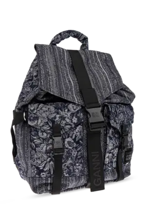 GANNI Floral Motif Backpack