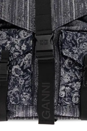 GANNI Floral Motif Backpack