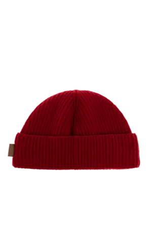 AMI Paris Wool Beanie With Sewn Logo