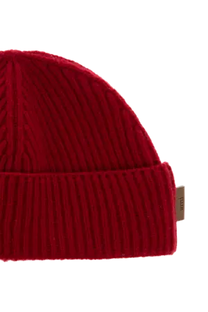 AMI Paris Wool Beanie With Sewn Logo