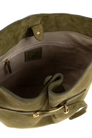 LIFFNER Suede ‘bucket’ Bag - Green