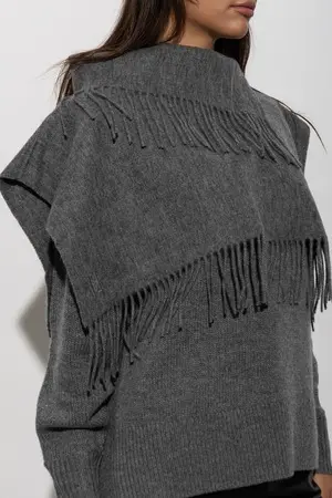 BY MALENE BIRGER Wool Scarf ‘turtla - Grey