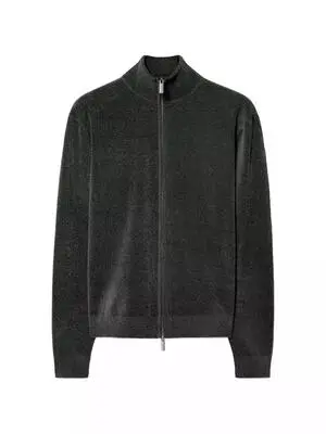 RRD Velvet-effect Zip-up Sweater