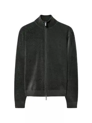 RRD Velvet-effect Zip-up Sweater