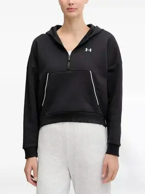 Under Armour Rival Half-zip Logo Hoodie - Black