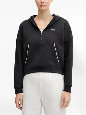 Under Armour Rival Half-zip Logo Hoodie - Black