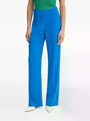 MORGAN Pressed-crease Wide-leg Trousers - Blue