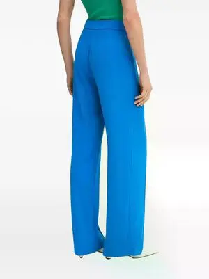 MORGAN Pressed-crease Wide-leg Trousers - Blue