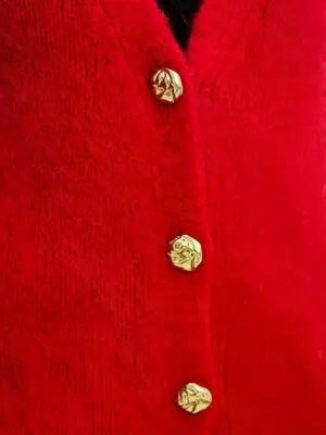 MORGAN Button V-neck Knit Vest