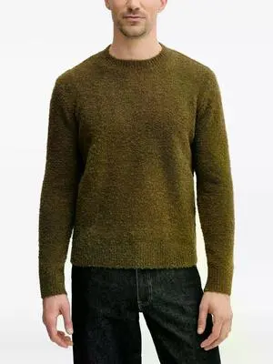 Sisley Textured Long-sleeved Sweater - Green
