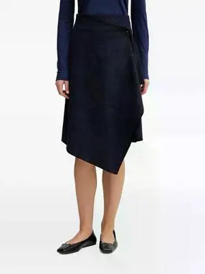 Sisley Button Wrap Midi Skirt