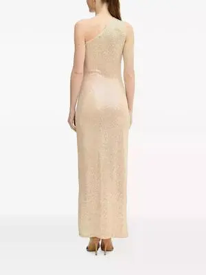 MORGAN One-shoulder Sequin-embellished Maxi Dress