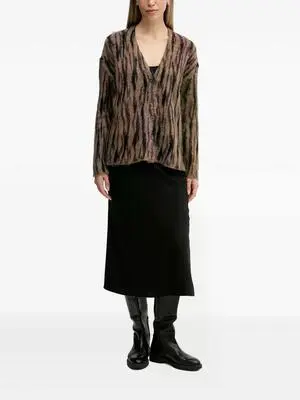 Sisley Tiger Stripe Buttoned Cardigan