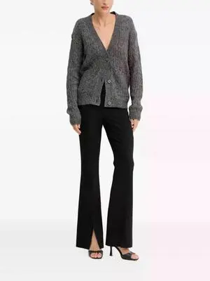 SILVIAN HEACH Cable-knit Pocket Cardigan - Grey