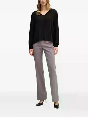 Sisley Long-sleeve V-neck T-blouse