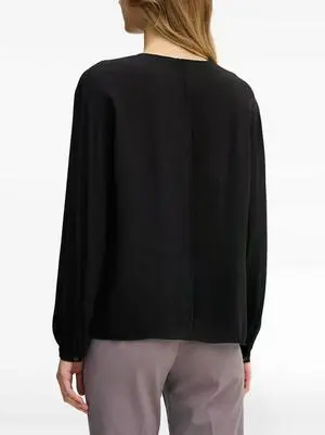 Sisley Long-sleeve V-neck T-blouse