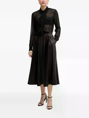 Sisley Ruffled Long-sleeve Shirt