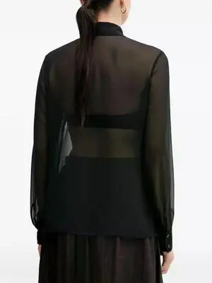 Sisley Ruffled Long-sleeve Shirt