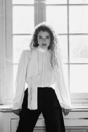SAME Draped Fringe Silk Blouse - Cream