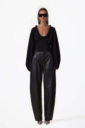 SAME Knit Barrel Sweater - Black