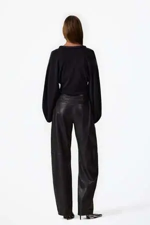 SAME Knit Barrel Sweater - Black
