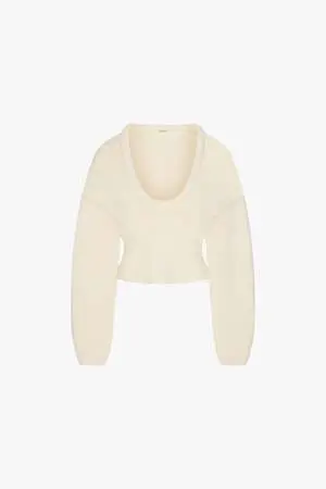 SAME Knit Barrel Sweater - Cream