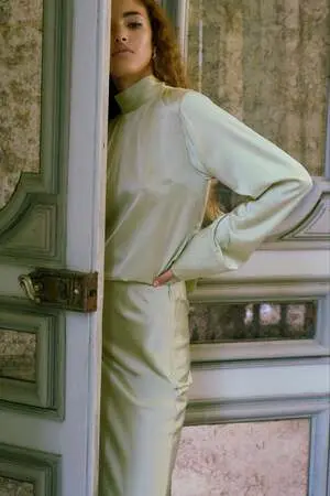 SAME Silk Maxi Skirt