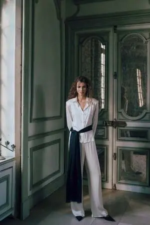 SAME Tailored Silk Blouse