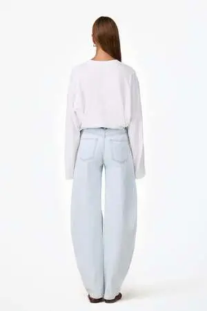 SAME The Boyfriend Long Sleeve Tee - White