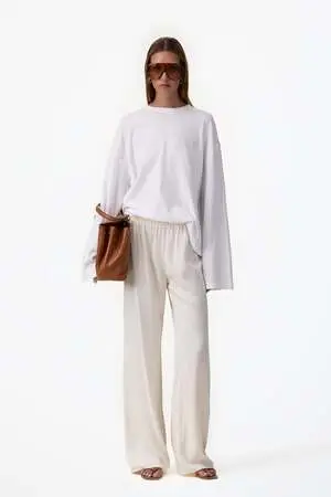 SAME The Boyfriend Long Sleeve Tee - White