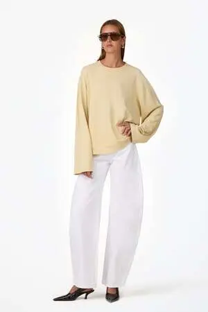 SAME The Boyfriend Long Sleeve Tee - Wheat