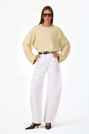 SAME The Boyfriend Long Sleeve Tee - Wheat