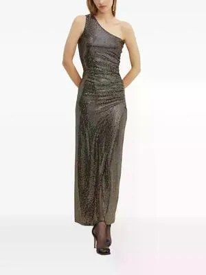 MORGAN One-shoulder Embellished Midi Dress