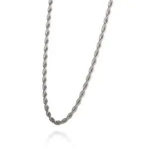 Lucky Brand Stainless Steel Chain Necklace For - Metallic Silver