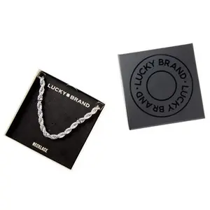 Lucky Brand Stainless Steel Chain Necklace For