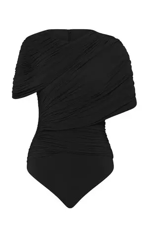 Rachel Gilbert Cyan Bodysuit Black